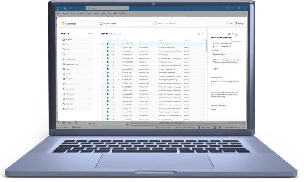Features that help you take control of your Outlook inbox